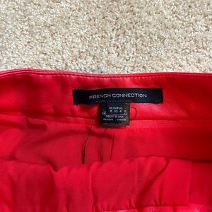 French Connection | Skirts | Womens Red Faux Leather Skirt | Poshmark